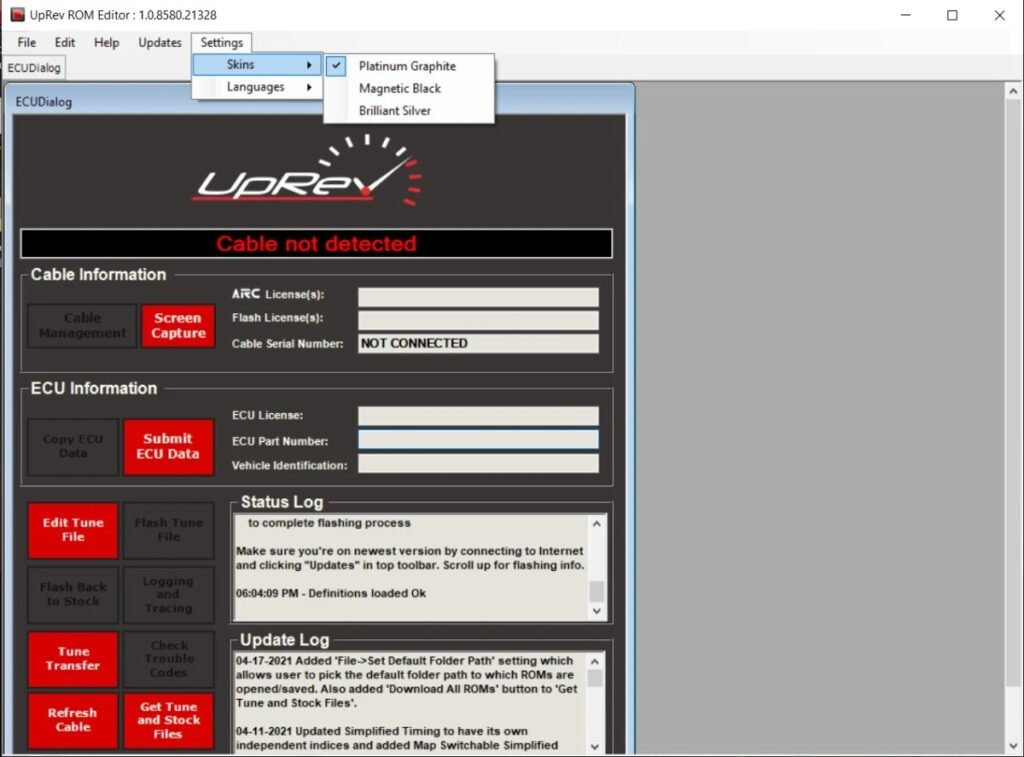 UpRev Tuning Full ROM editor - Ghani Diag